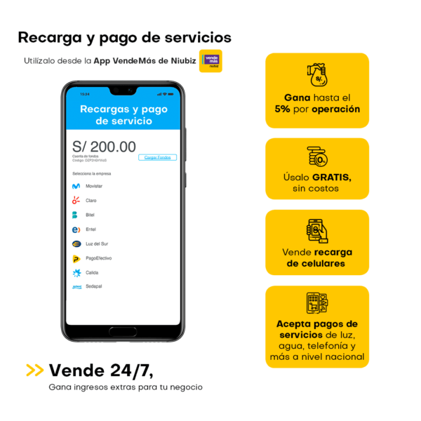 Recargas y Pago de Servicios - VendeMás